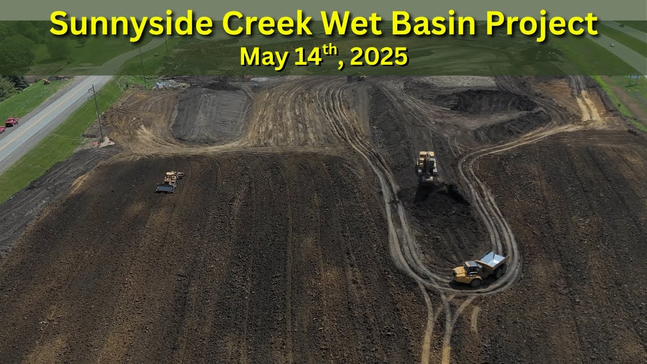 Sunnyside Creek Wet Basin Project May 14th, 2025 - YouTube