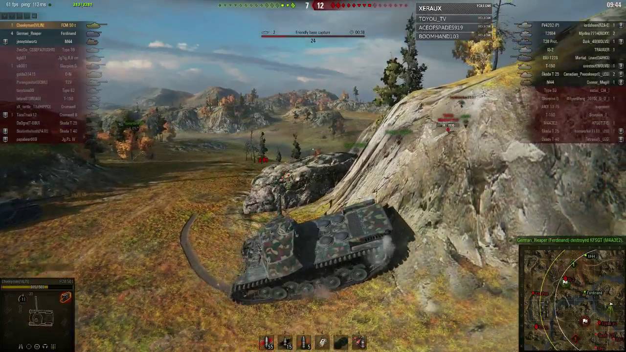 Aimbot cheater! invisible tonk - YouTube