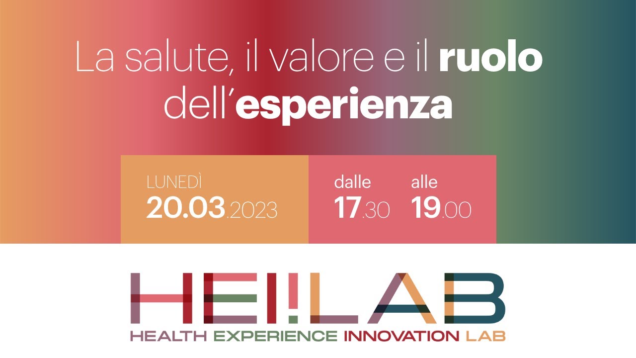 La salute, il valore e il ruolo dell'esperienza - YouTube