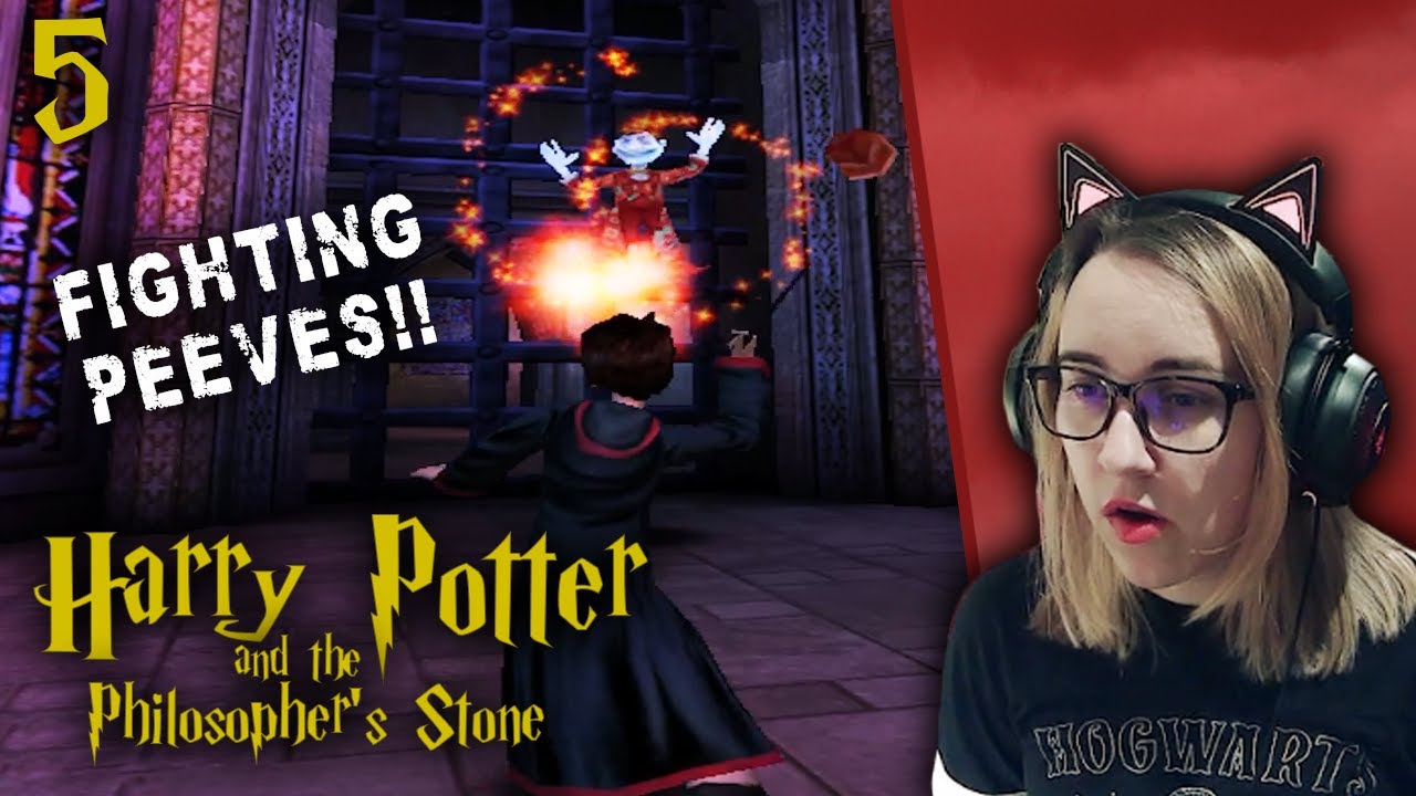 FIGHTING PEEVES THE POLTERGEIST 🪄 Harry Potter and the Philosopher's ...