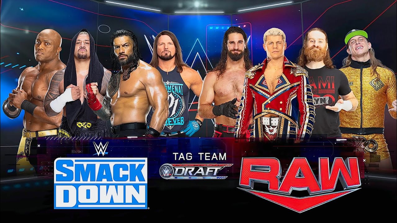 "WWE Draft Samck Down Team' vs Raw Team' WWE 2K23" Matt Riddle Bhari ...
