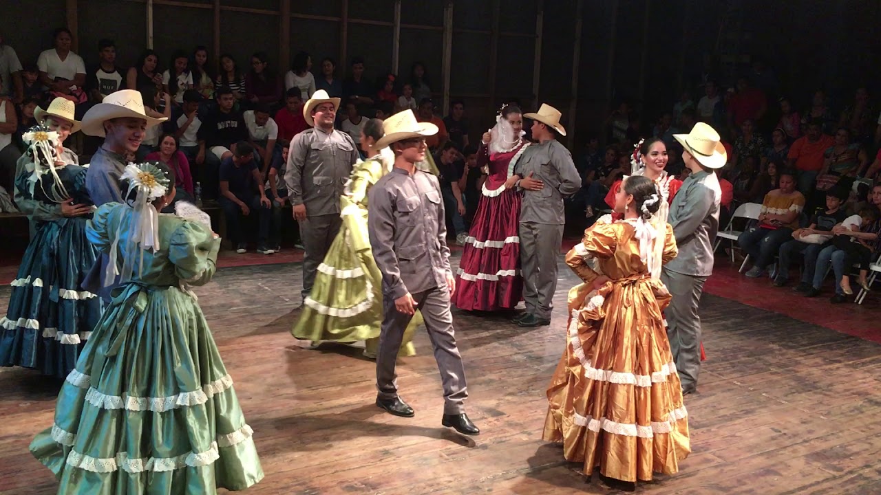 Danza colonial CUADRILLAS DE LA REINA. Ballet folklórico San José 2017 ...