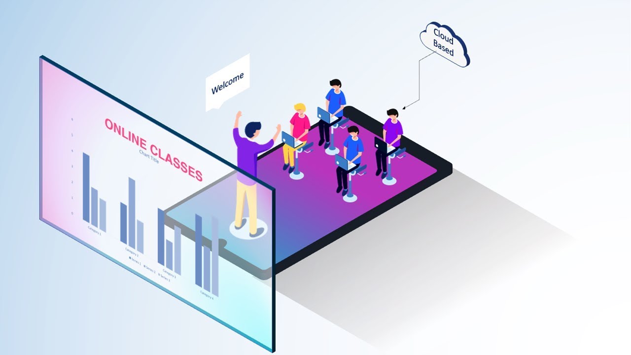 Create Isometric Concept design in PowerPoint for online classes - YouTube