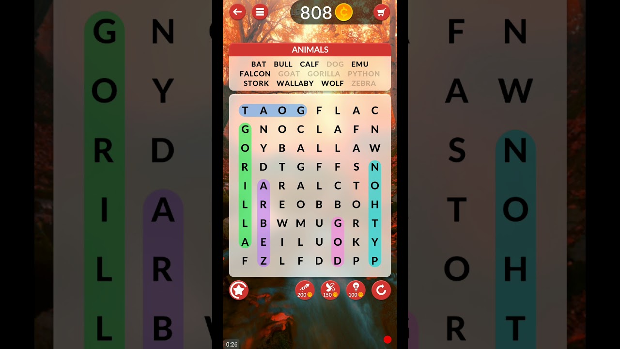 WORDSCAPES SEARCH LEVEL 119 ANSWERS masaya ang mga salita - YouTube