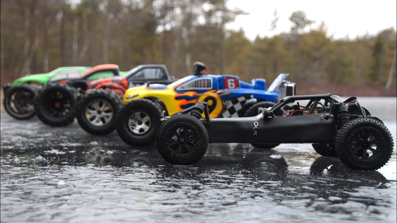 RC cars on ice - YouTube