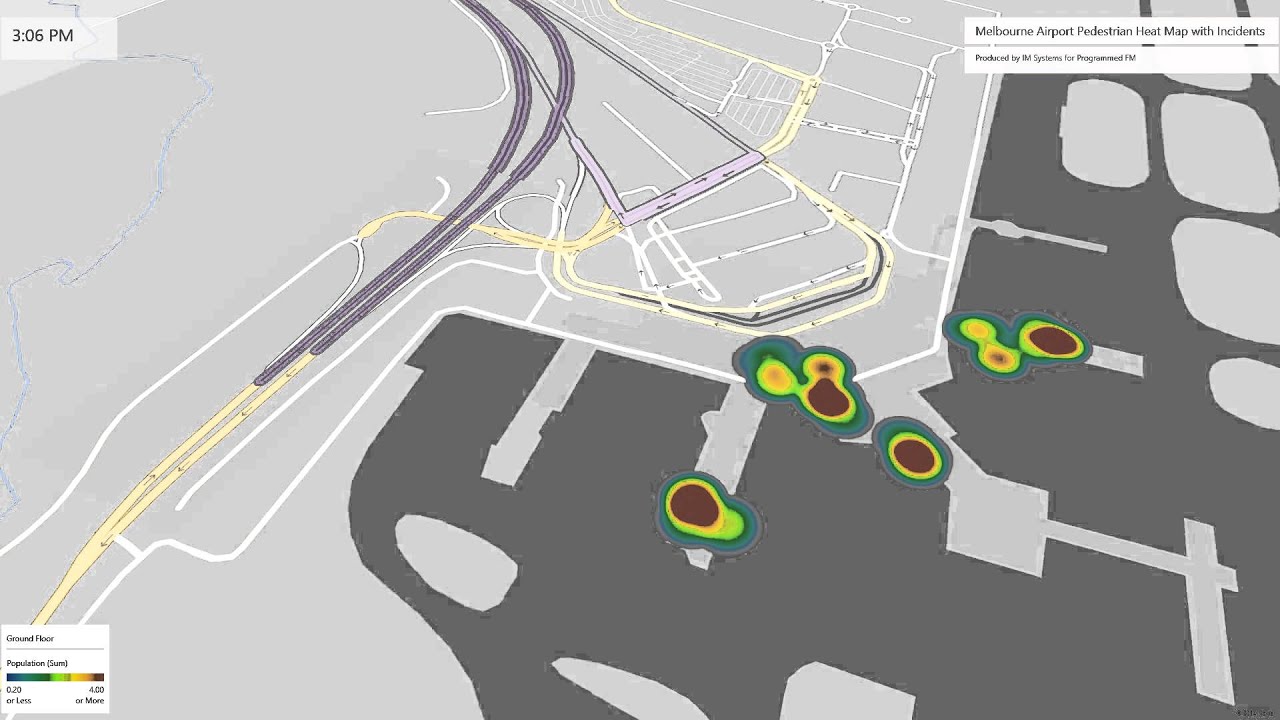 Melbourne Airport Heat Map with Incidents - YouTube