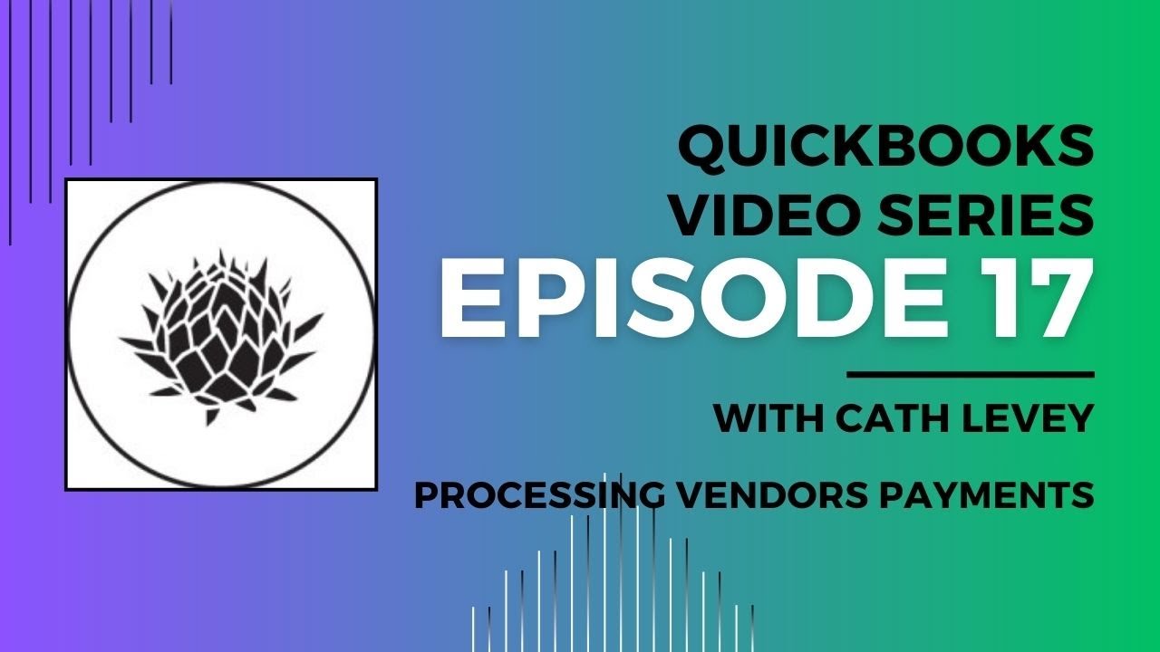 Quickbooks Video Series - Episode 17 - Processing vendor payments - YouTube