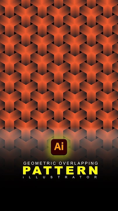 How To Create Geometric Overlapping Pattern In illustrator #shorts ...