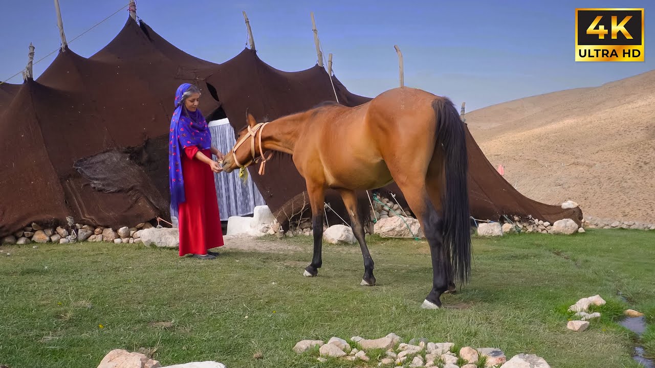 Sobuneh: Nomadic Breakfast | Iranian Nomadic Life | Hand Weaving a ...