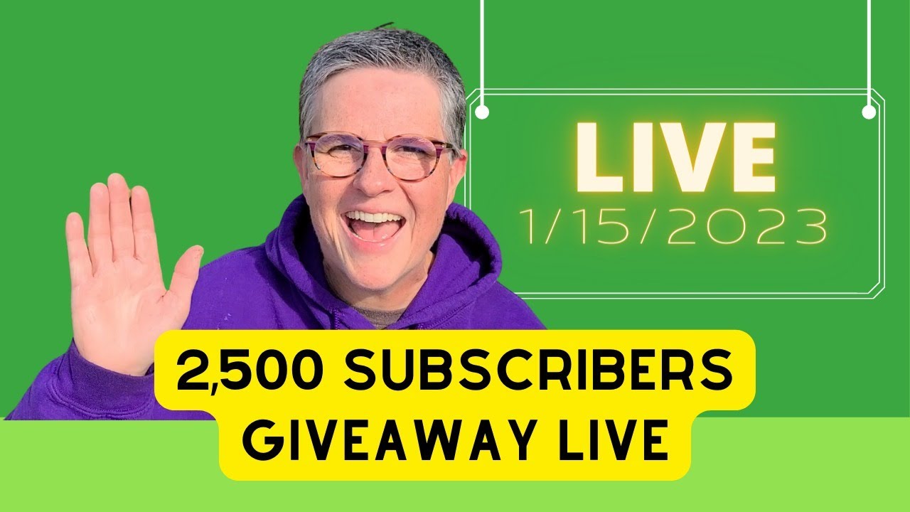 Our First Giveaway - Thank you 2,500 Subscribers - YouTube