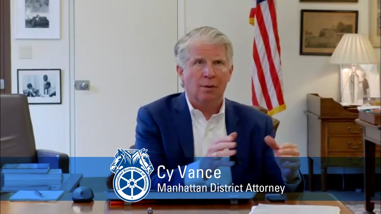 Reaching Out: Cy Vance, Manhattan District Attorney 10-14-2021 - YouTube