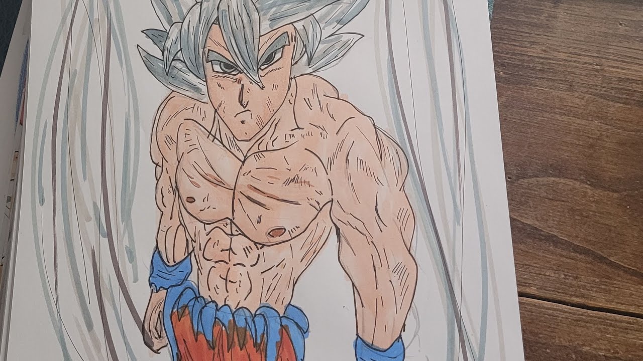 drawing mui goku (manga) - YouTube