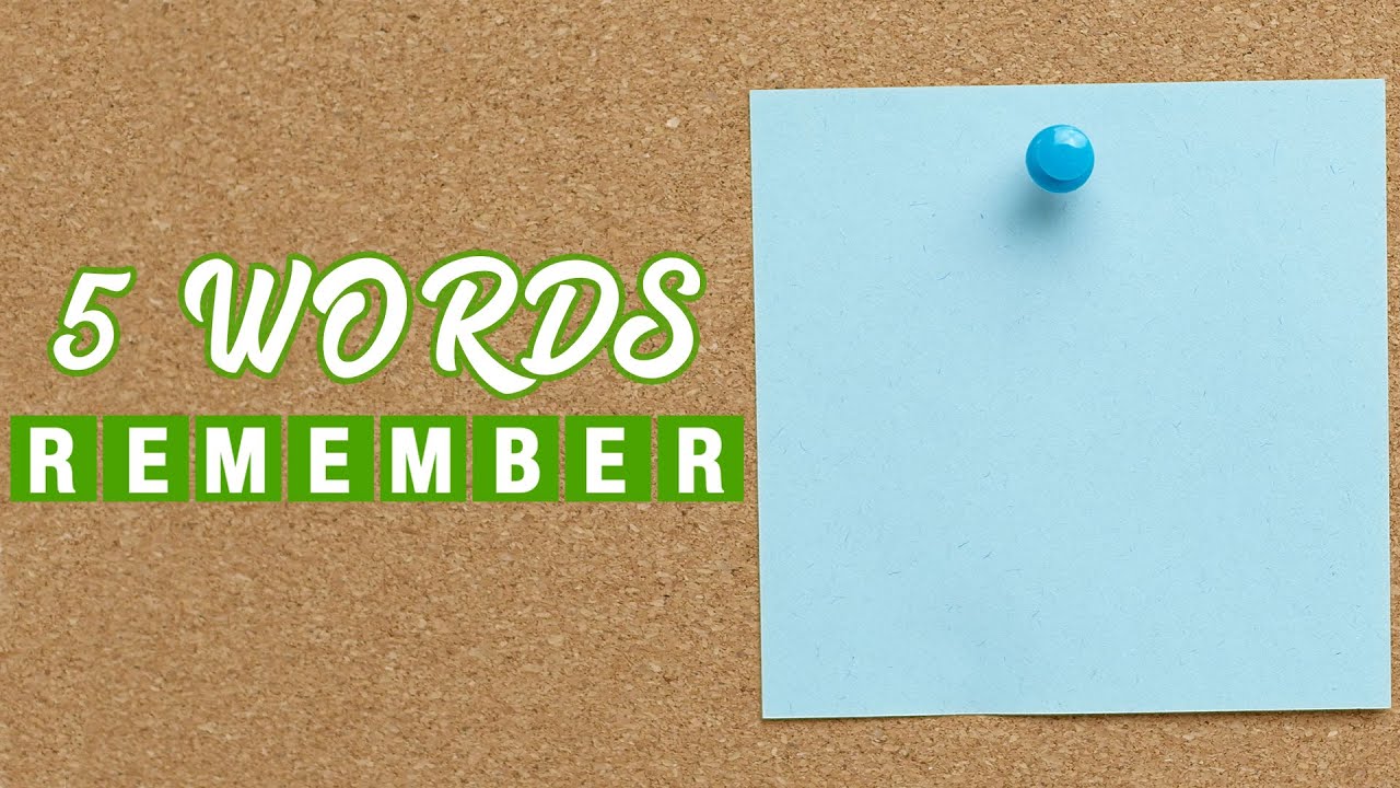 Let Your Memory Dictate Your Behavior | 5 Words | Capital City ...