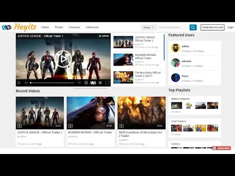 Create A Website Like YouTube/Dailymotion/Vimeo Your Own Site For Free ...
