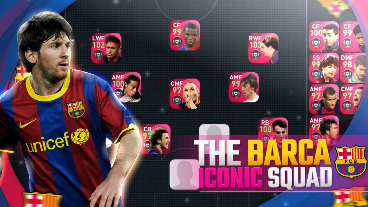 THE ICONIC SQUAD OF BARCELONA 🔥 Pes 2021 - YouTube