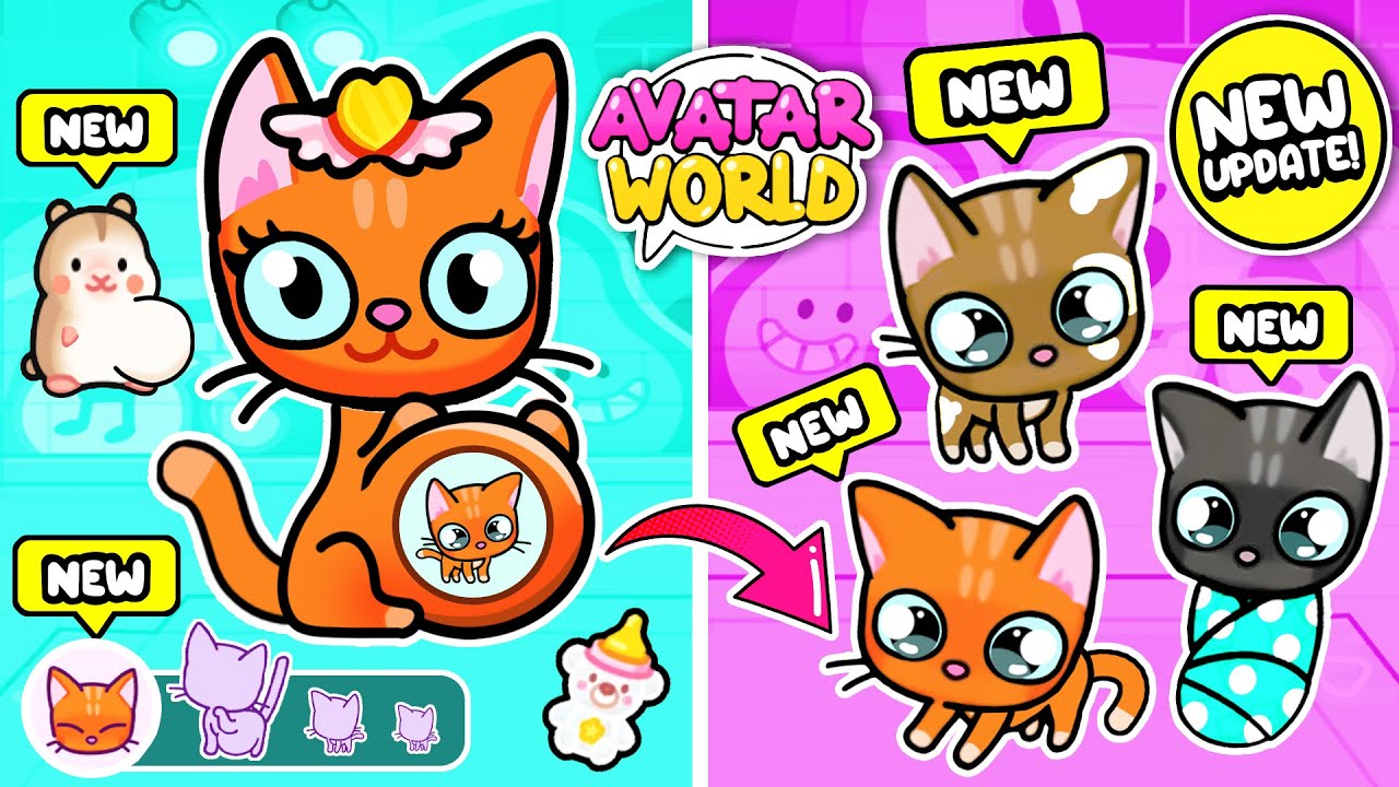NUEVA ACTUALIZACIÓN NACIMIENTO DE GATOS EN AVATAR WORLD | PAZU - YouTube