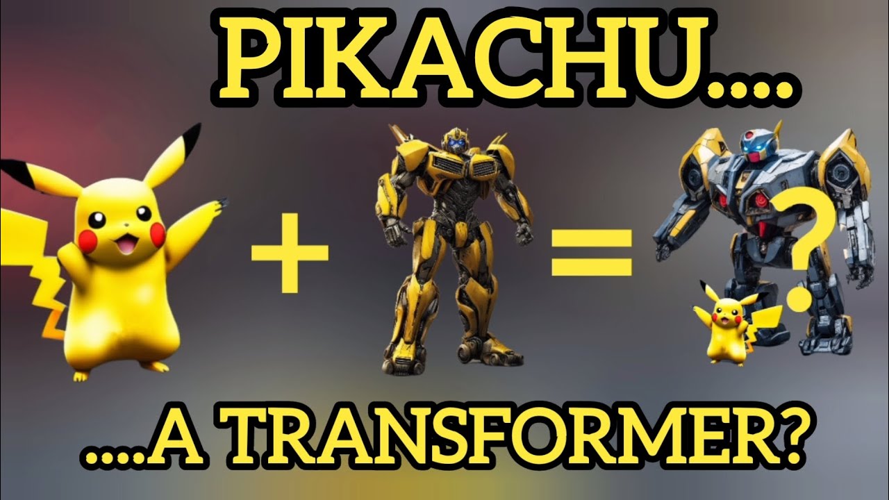 Pikachu Becomes A Transformer 😮 #Transformers #Pikachu #Robots #Pokemon ...