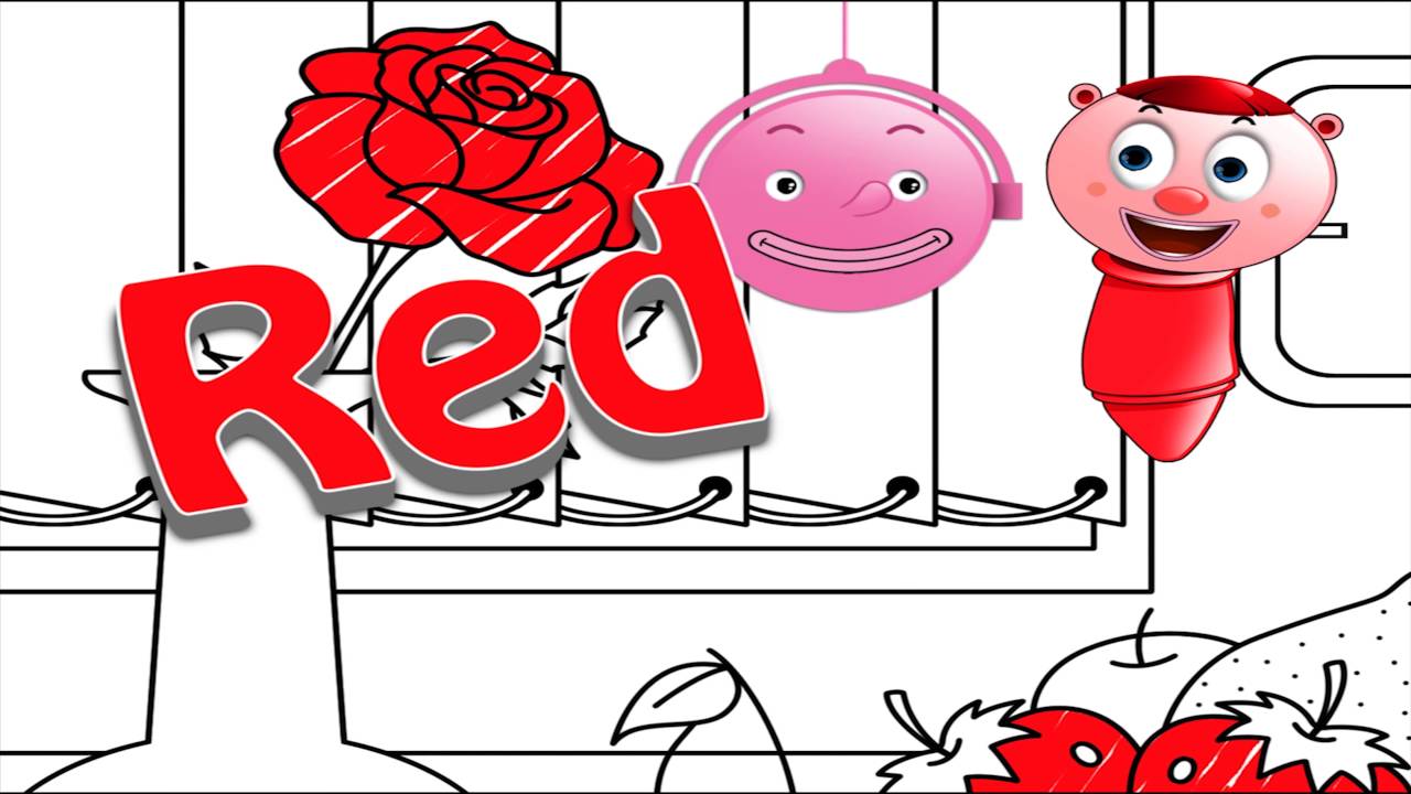 Colors Red | Learn Colors with Funny Crayons For Baby | Cartoon For ...