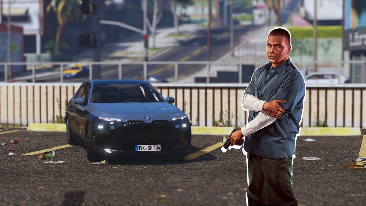 Brand New Electric BMW I7 M70 Franklin Test Driving | GTA 5 Real Life ...