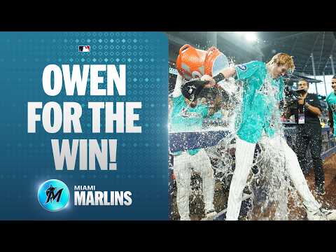 Owen Caissie WALKS IT OFF as the Marlins move to 3-0 for the first time since 2009! 🤯