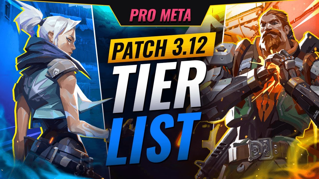 NEW UPDATE: BEST Agents TIER LIST For PRO META! - Valorant Patch 3.12 ...