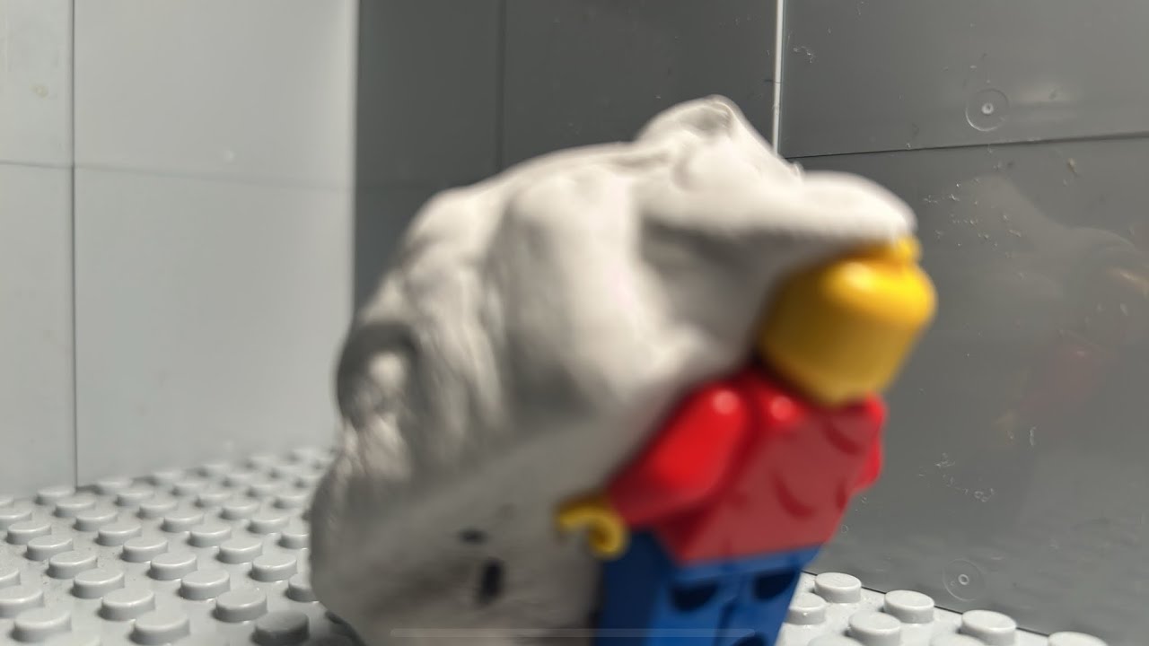 Lego Man Is Gobbled Up By Sticky Tac - YouTube
