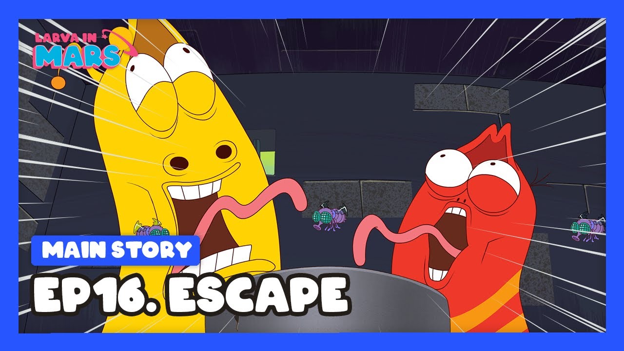 LARAVA IN MARS | 라바인마스 |#16 Escape 감옥 탈출/animation/cartoon/만화/애니메이션 ...