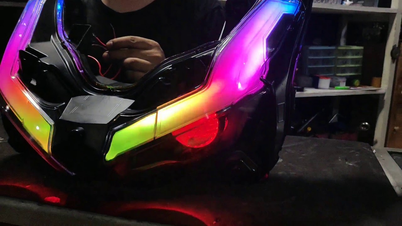 Honda ADV Headlamp Custom BiLED Projector - YouTube