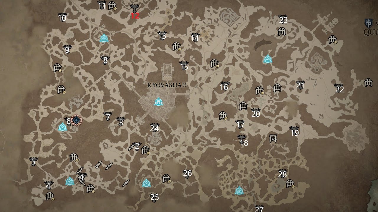 DIABLO IV - Ahorra tiempo con la mejor RUTA DE ALTARES DE LILITH ...