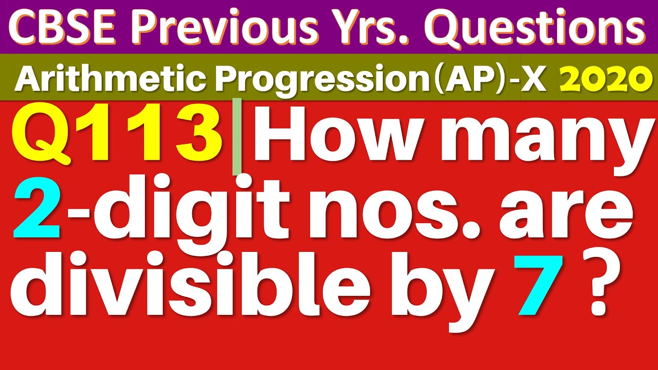 Q113 How Many Two Digit Numbers Are Divisible By 7 YouTube q113-how-many-two-digit-numbers-are-divisible-by-7-youtube