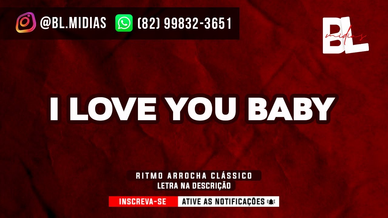 Karaokê I Love You Baby - Pablo (Playback Ritmo Arrocha Clássico) - YouTube