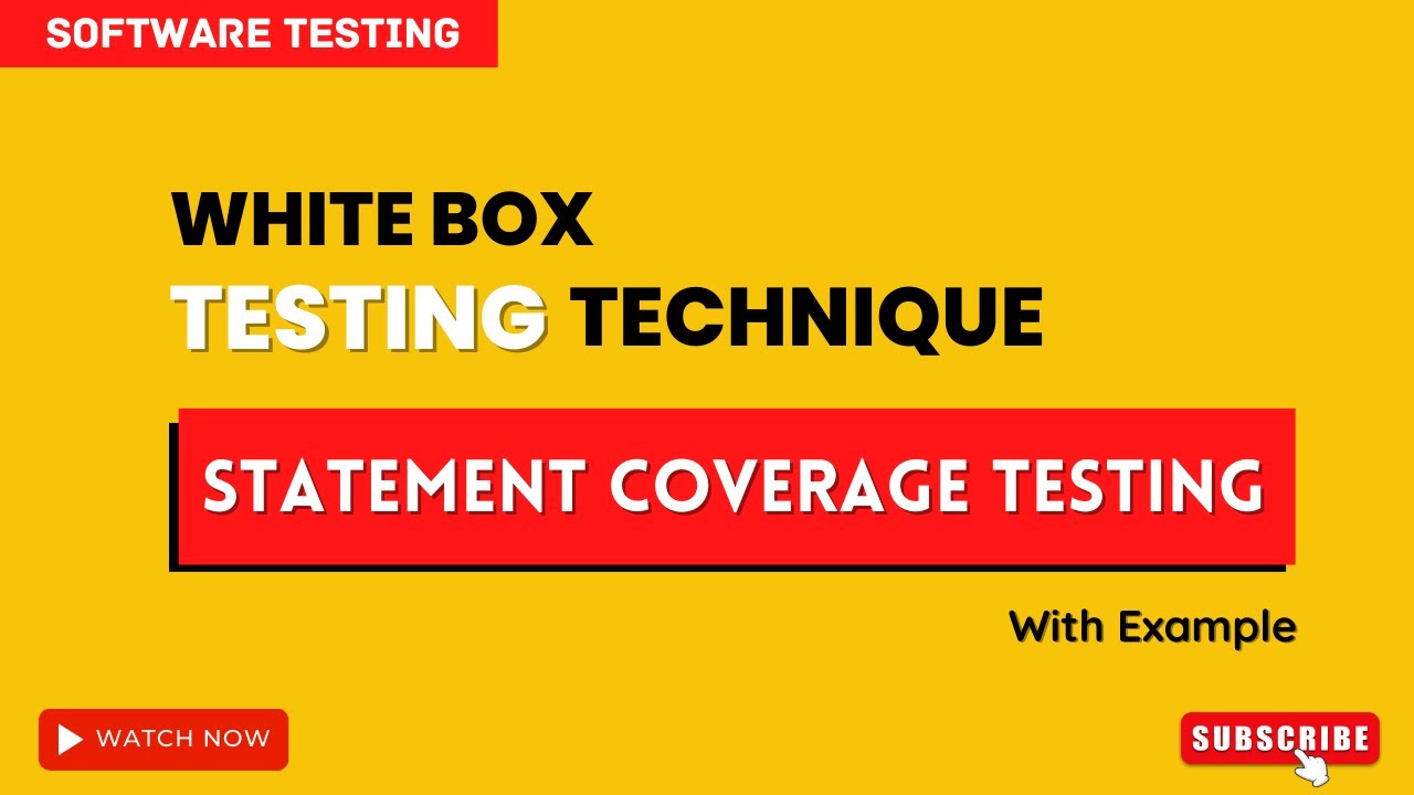 Manual Testing Tutorial For Beginners Statement Coverage Testing