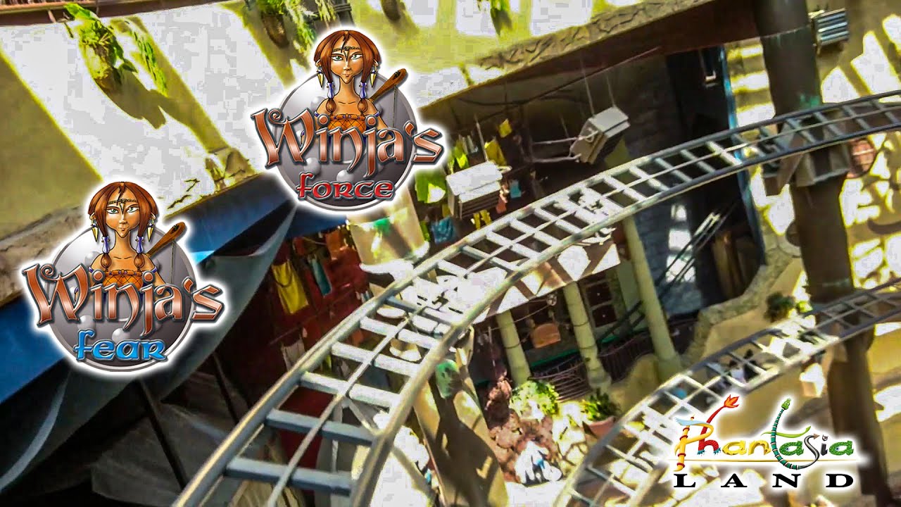 2019 Winja's Force and Fear Roller Coasters On Ride HD POV ...