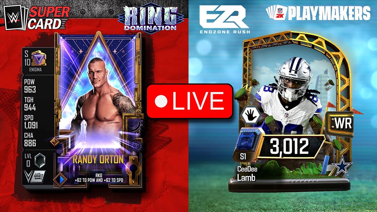 🔴 LIVE STREAM - End Zone Rush & Ring Domination 🏆 NFL 2k Playmakers ...