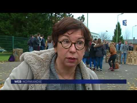 Colère lycéens Lycée Delamare-Deboutteville