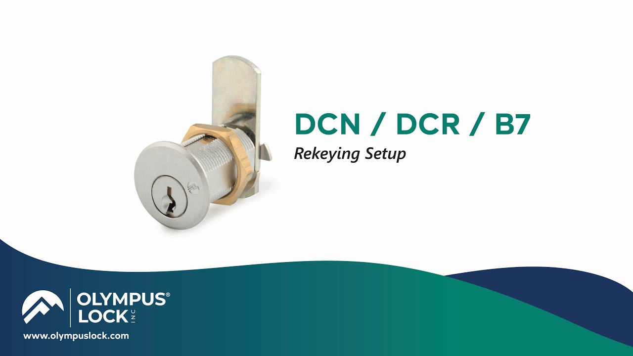 Small Pin Cam Lock (DCN DCR B7) Preparing for rekeying - YouTube