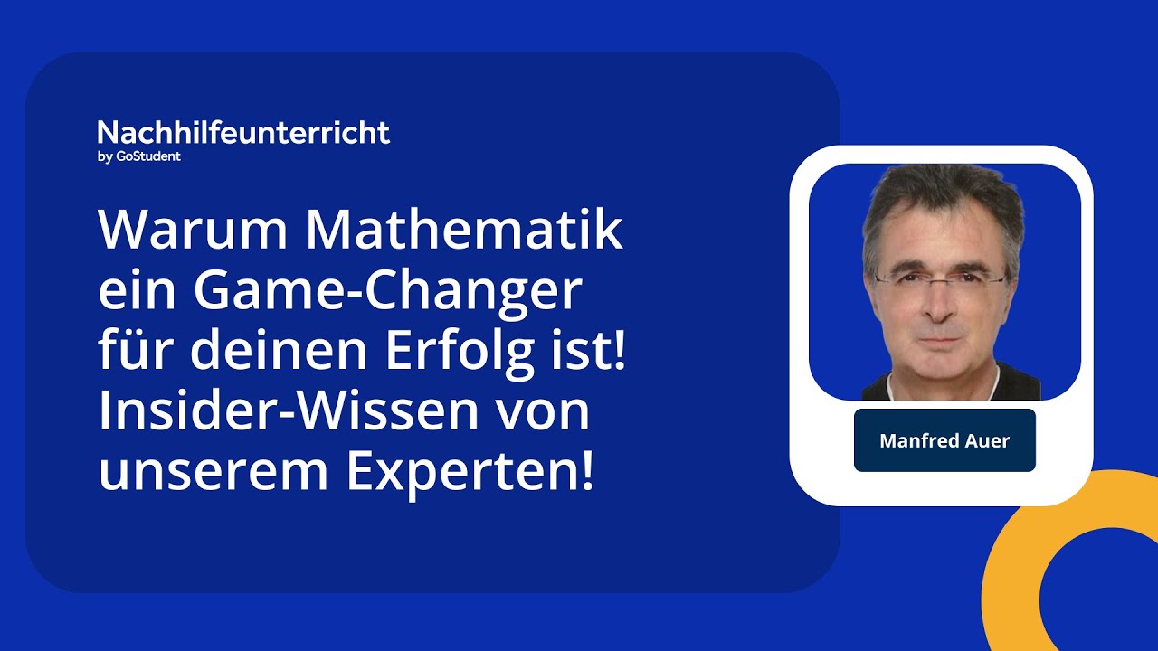 Mathematik als Game-Changer für deinen Erfolg! Insider-Wissen von unserem Experten! - YouTube