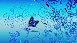 Blue Background Stars Butterfly Animated Background Wallpaper For ...