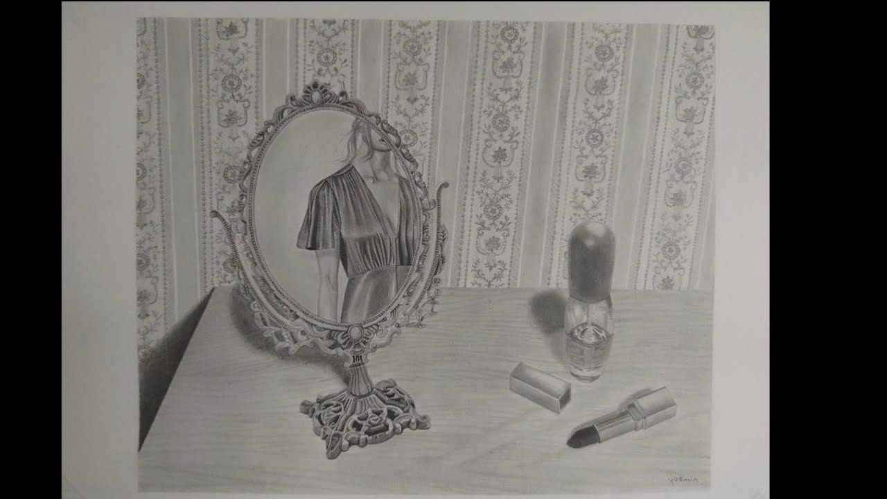 Detailed drawing process "Reflection"_ PART ONE - YouTube