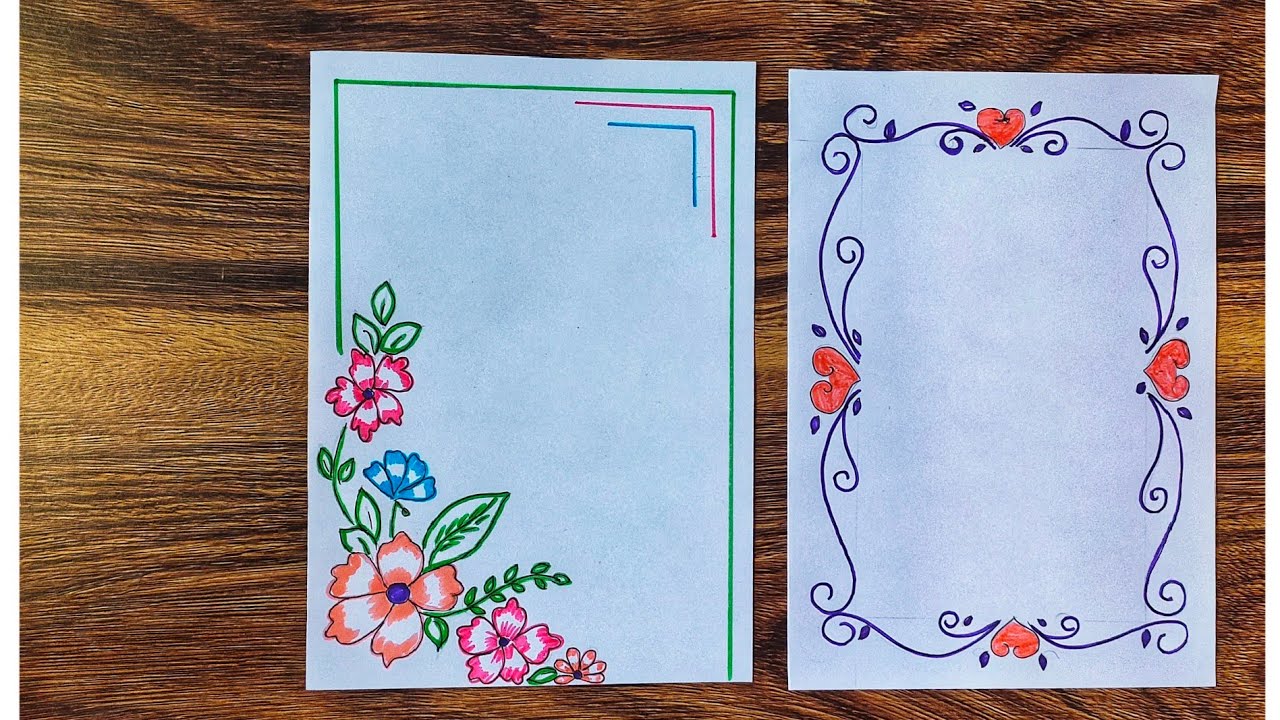 Border design for project/Assignment front page design/Project work ...