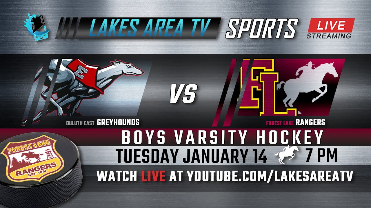 Rangers Boys Varsity Hockey vs Duluth East Greyhounds - LIVE - YouTube