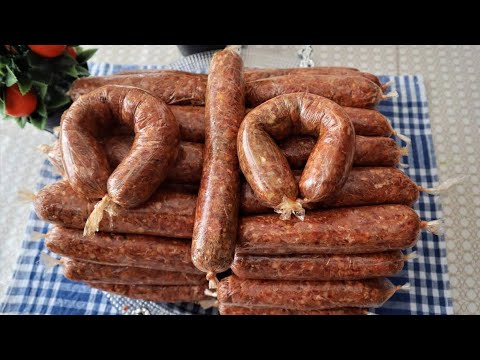 SADECE 1 KG KIYMA İLE EVDE SUCUK NASIL YAPILIR - MAKİNESİZ EV YAPIMI SUCUK TARİFİ