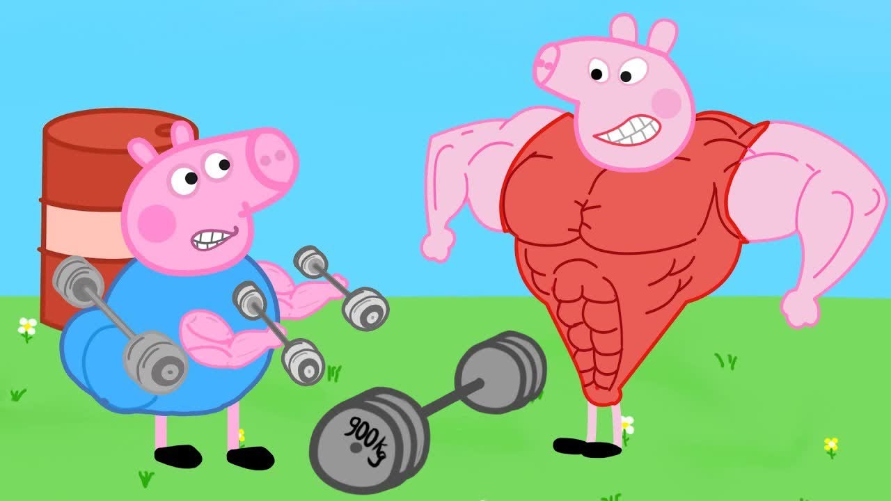 Peppa's Gym Class - Peppa and Roblox Piggy Funny Animation - YouTube