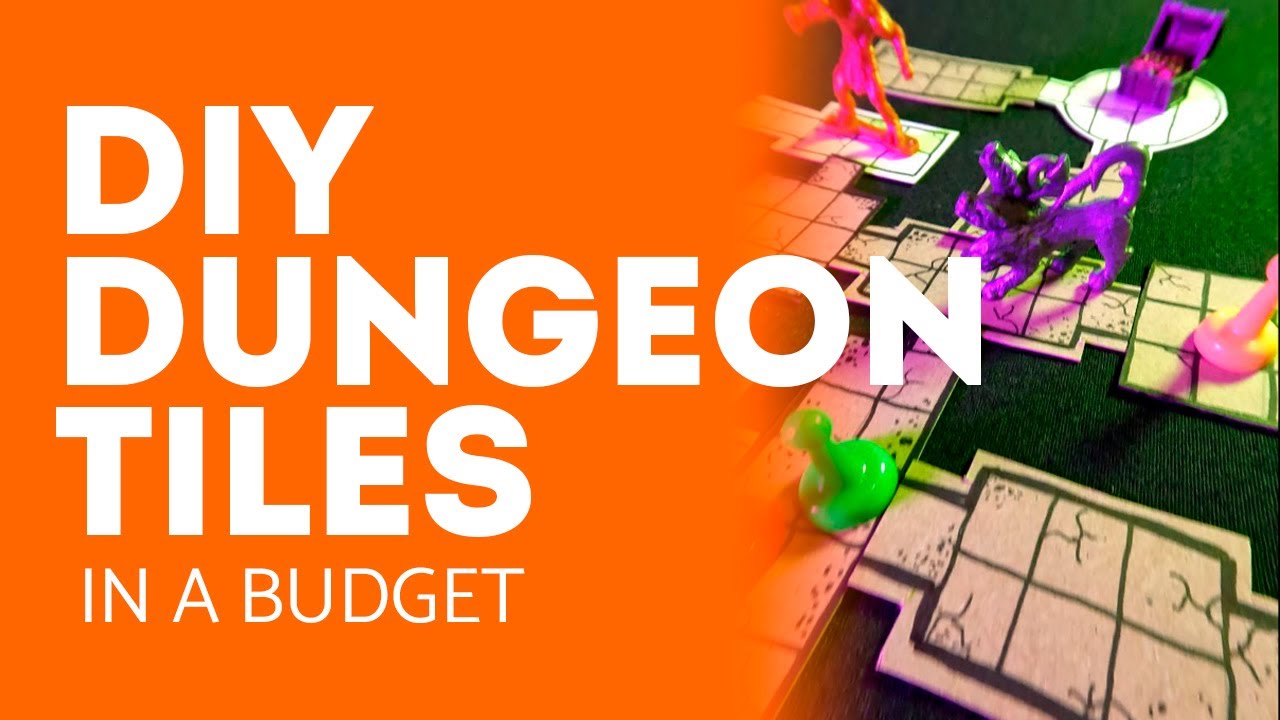 DIY Dungeon Tiles on a budget │ Old School Style - YouTube