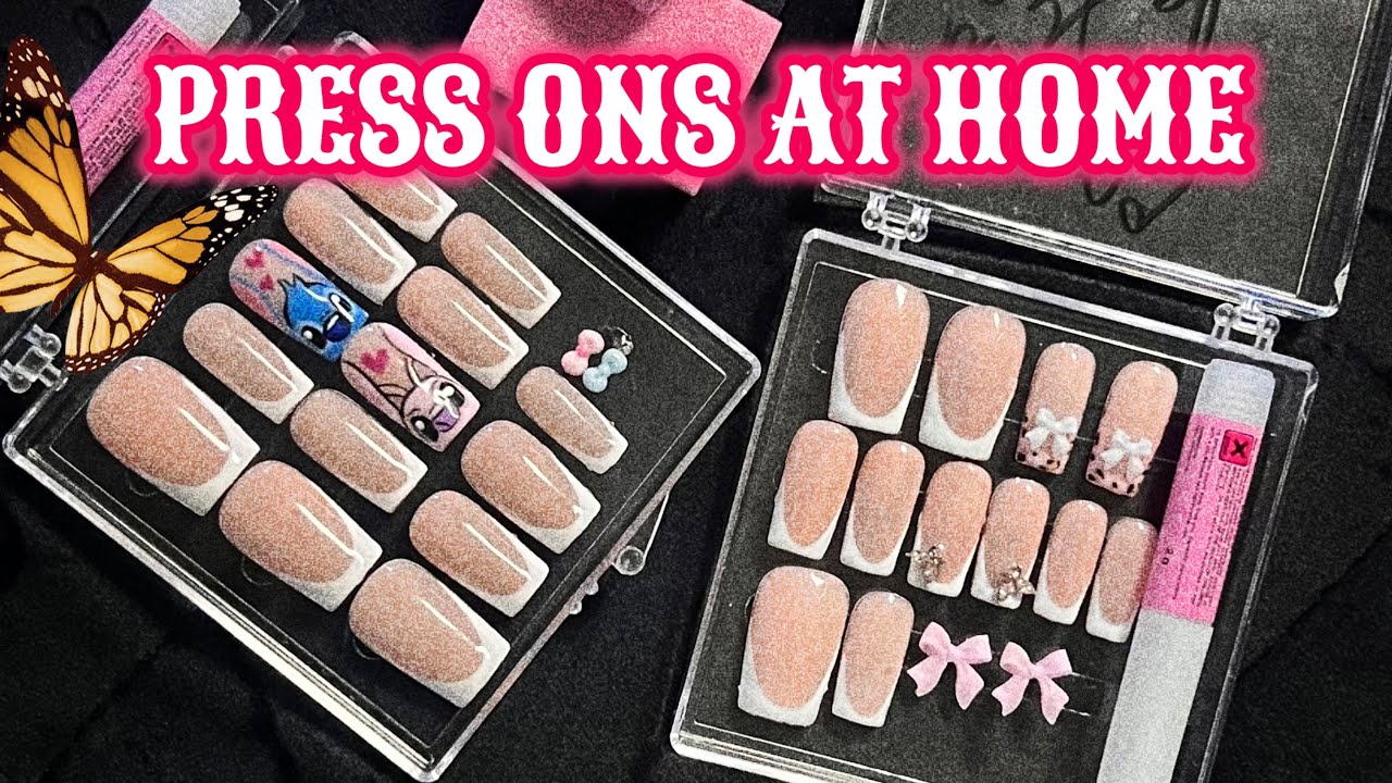DIY PRESS ONS AT HOME - YouTube