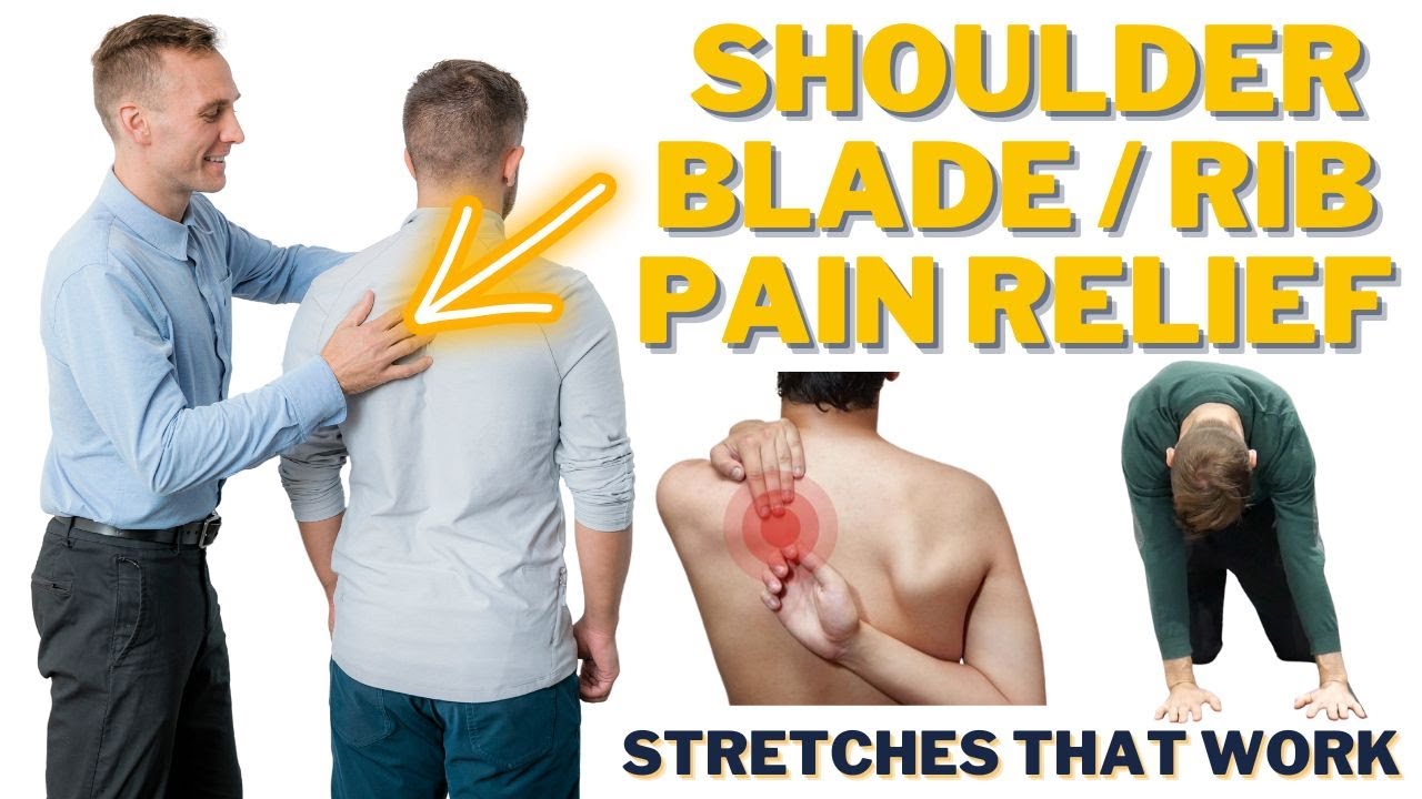 Rhomboid Pain Relief and Shoulder Blade Pain Relief | Stretches that ...