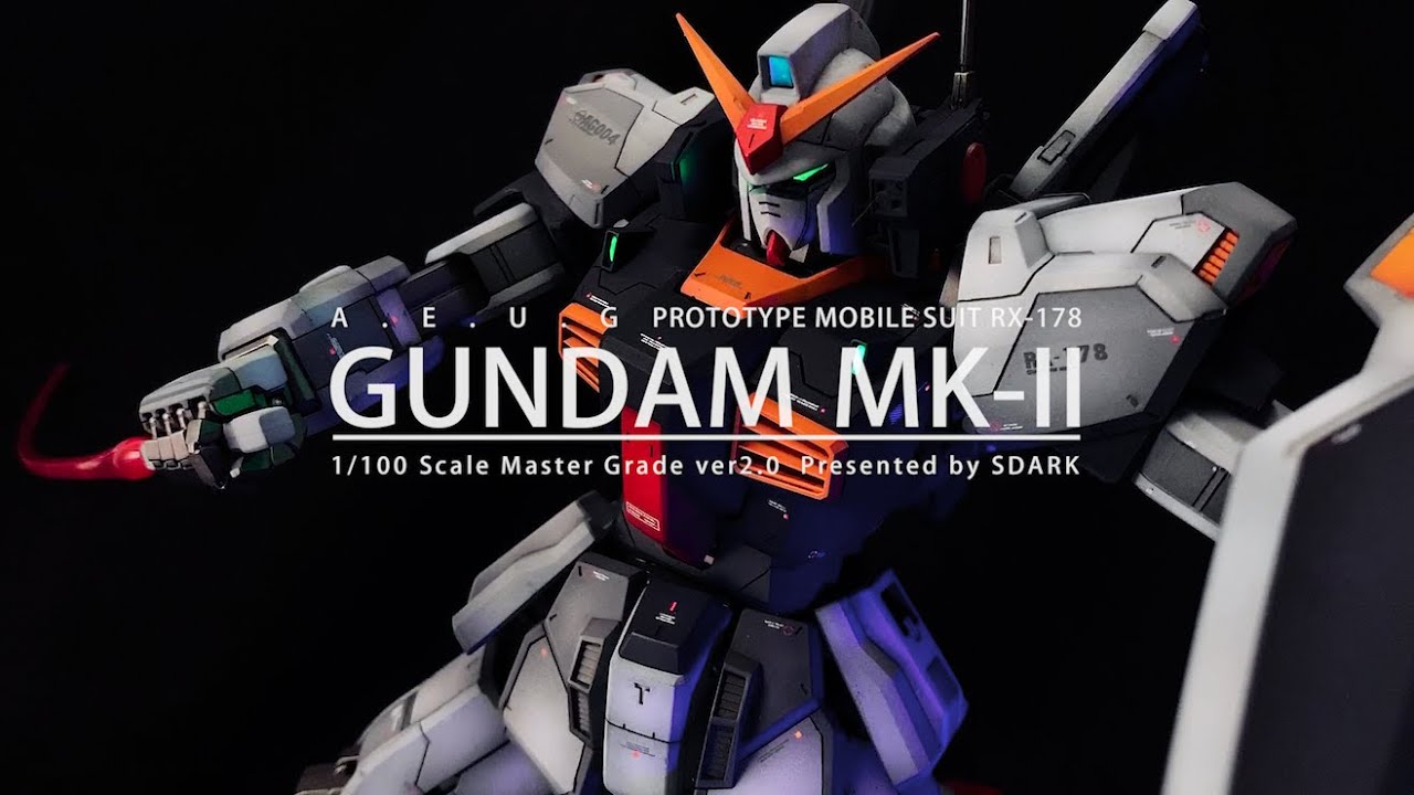 【SDARK】 MG 1/100 GUNDAM MK-2 機動戰士高達z RX-178【MK2高達 噴塗+刻線+改造+加燈 制作實錄 ...