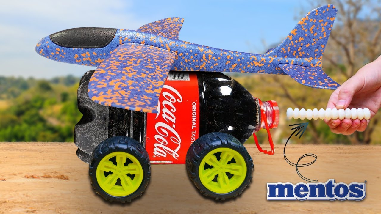 Make a coca cola - Powered Airplane Different Fanta, Mtn Dew, Pepsi ...