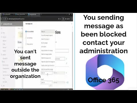 how to create a rule block or restrict internal to external emails on ...