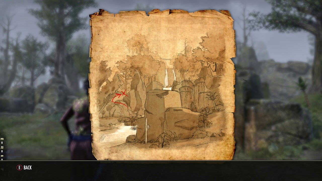 Elder Scrolls Online Murkmire Treasure Map 2 Location - YouTube